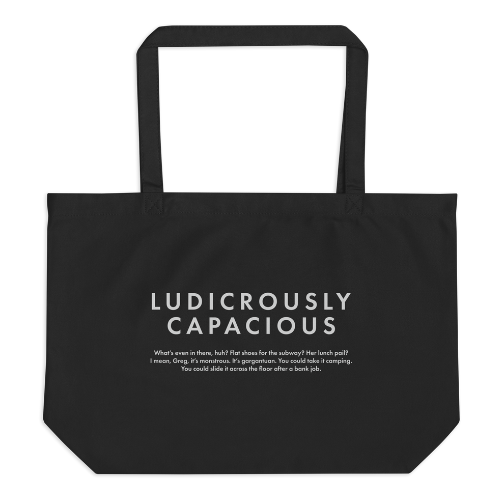 Ludicrously Capacious Tote Bag – Litquidity Merch Store